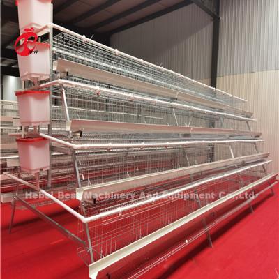 Cina 5 Tires 450cm2 hanno galvanizzato le galline ovaiole di deposizione delle uova del sistema della gabbia in batteria di strato Emily in vendita