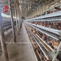 China Semi Automatic H Type Battery Cage System For Layers Sandy for sale