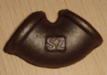 China Black Malleable iron pipe fitting - beaded elbow for sale