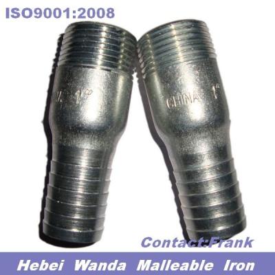 China Galvanized iron king nipple with NPT thread for sale