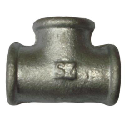 China BS thread malleable iron pipe fitting-beaded tee for sale