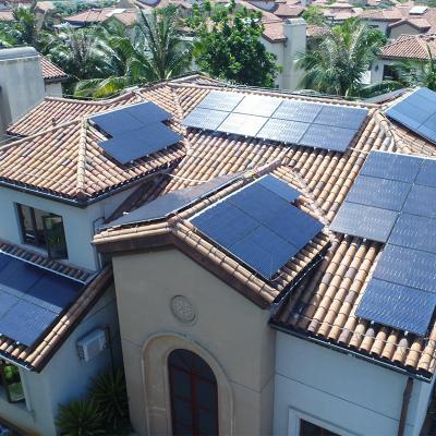China Os painéis solares bifaciais ajustáveis do picovolt enrolam a carga nenhum sistema solar do telhado do módulo do PID à venda