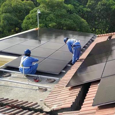 China De regelbare PV Zonnepanelenwind Met twee gezichten laadt Geen PID Zonnesysteem van het Moduledak Te koop