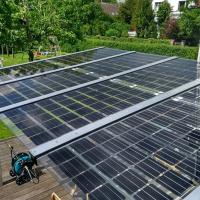 China No PID Shadow loss Transparent Solar Panels With High Temperature Performance for sale