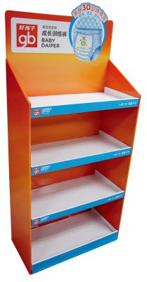 China Infant Products Sale 4 Layer Cardboard Display Stand with Front Lip for sale