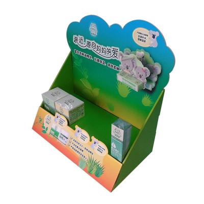 China Paper material counter top display unit for cream product retail for sale