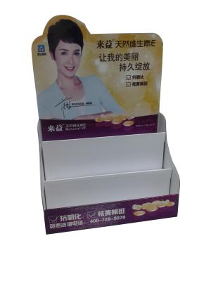 China CMYK printing  300mm width color cardboard counter display stands for Healthcare for sale