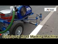 Portable Cold Spray Road Marking Machine Hand Pushed With Hydraulic Pump