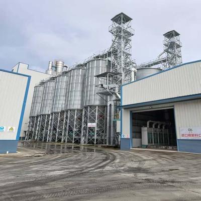 China 1000T Capacity Galvanized Steel Grain Storage Silo Assembly Corrugated Steel Silo For Grain Mills for sale
