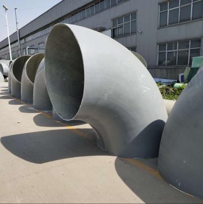 Cina Fittings industriali per tubi in fibra di vetro a gomito in FRP GFRP 45-135 gradi per la fornitura di acqua nelle costruzioni chimiche in vendita