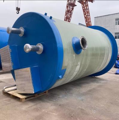 Cina Stazione di pompaggio integrata frp prefabbricata Rete di tubazioni rurali municipali Stazione di pompaggio per il sollevamento delle acque di scarico e pioggia in vendita
