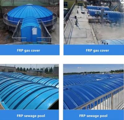 China Industriële FRP-dekplaat regendekplaat glasvezel gegolfd daktegelplaat Te koop