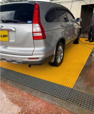 China GRP Landscaping Grids, Molded Frp Grating, Swimming Pool Overflow Grating Different Mesh Size Fiberglass Grating Floorin for sale