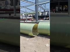 Hoogdruk glasvezel versterkt plastic mortar FRP pijp ronde aangepaste ondergrondse zandpijp