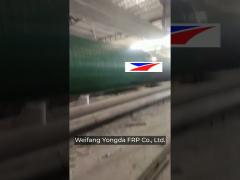 Oil Treatment FRP Pipe With Printed Flange Diameter Range DN50-2000mm