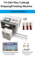 China YH-04N Automatic Double Wire Cutting Stripping Twisting Machine 0.1-1.5mm2 450W for sale