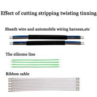 China Automatic Wire Cut Strip Twist Tinning Machine YH-SZ-02 Cutting Length 8mm-99999mm for sale