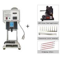 China Semiautomatic Compression Connector Terminal Crimping Machine 15KN 30mm Stroke for sale