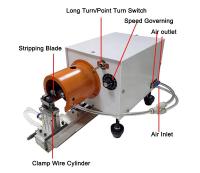 China 30W Pneumatic Multi Core Wire Cable Stripping and Twisting Machine 0.8-4mm for sale
