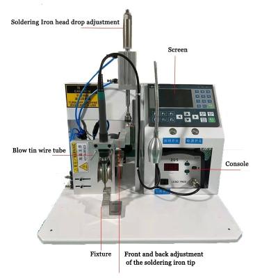 China Semi-Automatic Terminal Wiring Harness Welding Machine for PCB LED Terminal Switch Socket for sale