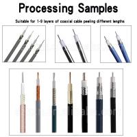 China YH6010 Coaxial Cable Stripping Machine 0.8-10mm OD 60mm Stripping Length Cable Peeling Equipment for sale