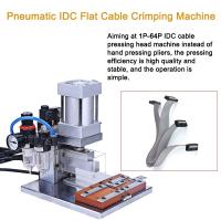 China Adjustable IDC Flat Cable Crimping Machine 2P to 64P 750kg Force 220V for sale