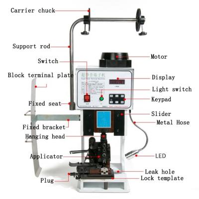 China 1.5t/2t Super Mute Jam Brass Fork Terminal Applicator Terminal Crimping Machine Dies for sale