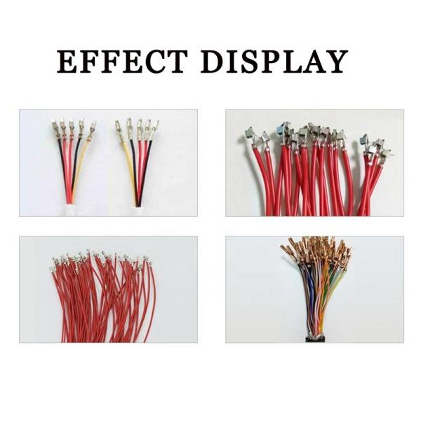 Quality Pneumatic Multi Core Round Sheathed Wire Cable Strip and Terminal Crimp Machine for sale