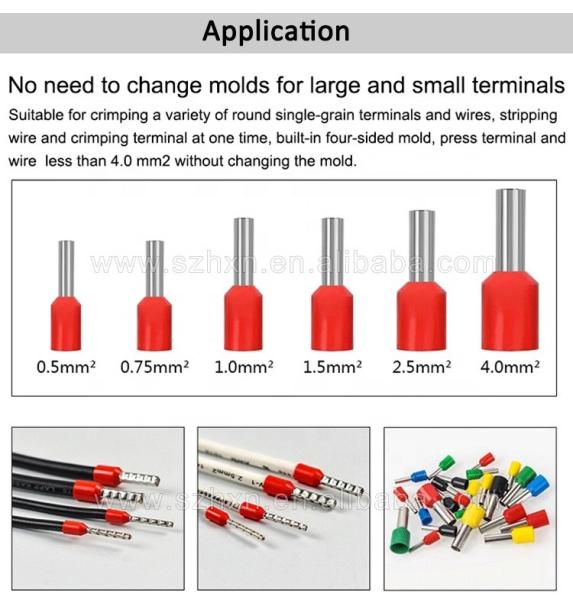 Quality Speed Crimping Loose Insulated Tube Terminal Crimp Machine with Four Edge for sale