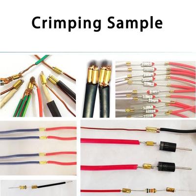 China 2mm-8mm Mute Copper Belt Crimping Machine for Headphone Cable Joint and Data Line for sale