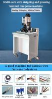 China Automatic Multicore Sheath Cable Stripping and Terminal Crimping Machine 2T 750W for sale