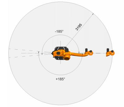 Chine Compact Kuka Robot Arm KR 120 R3200 PA Utilisation pour le palettiseur à 5 axes à vendre