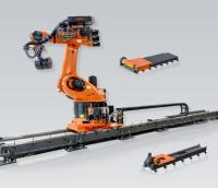 China Industrial Robot Linear Track RL6000 0.05mm Repeatability 1.4m/s Speed Floor Mount for sale