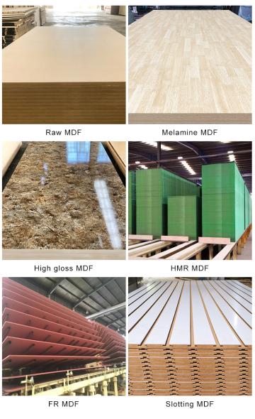 3mm 6mm 9mm 12mm 18mm E0 Single Side Laser Cutting Mdf Sheets