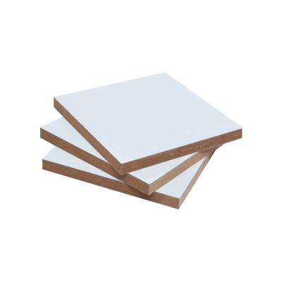 China Medium Density UV Coated MDF E0 White Laminate MDF Sheets For Furniture for sale