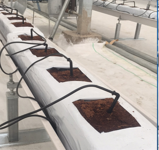 Diagram of precision irrigation system components