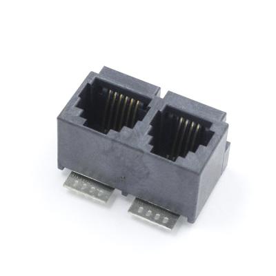 Cina Linguetta dell'incavo del PWB di LCP UL94V-0 1X2 SMD Rj11 SU TM52DSMT6612S 6P + 4P ISO9001 in vendita