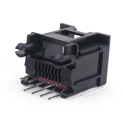 Cina Un ago piano 180 DegreeTM52T811SXX41 Unshielded del connettore del PWB del porto Rj45 in vendita