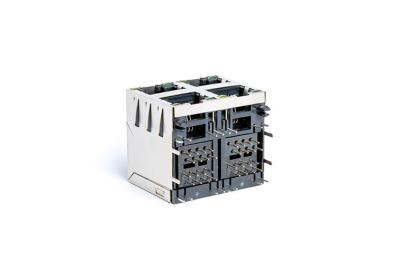 中国 RJ45無線ルーターのための二重コネクター/8港の2X2女性のイーサネット ジャックの上に記録して下さい 販売のため