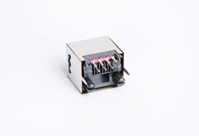 China Shielded RJ45 PCB Connector Tab Up 1X1 Port Without Magnetic Height 16.30mm TM52T811EBX43 for sale