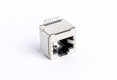 China Modular SMT RJ45 Jack Without Integrated Transformer Magnetics 180° Orientation Top Entry for sale