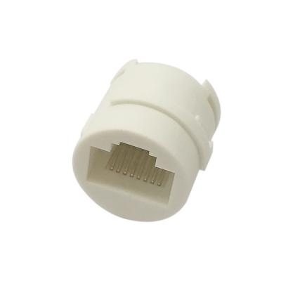 中国 ShiledおよびLeds TM58D811SXX47のない黒い金属RJ45のモジュラー コネクター 販売のため