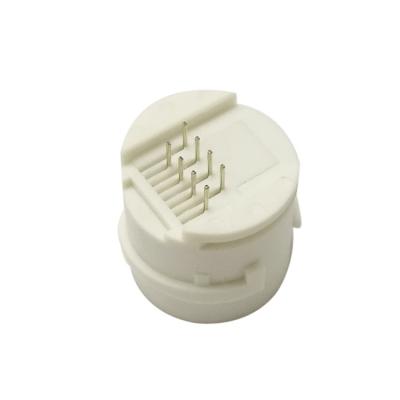 中国 ShiledおよびLeds TM58D811SXX47のない黒い金属RJ45のモジュラー コネクター 販売のため