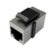 China Cat6 Shielded RJ45 Modular Coupler 8P8C Keystone Connector 125V 1.5A for Network Panels for sale