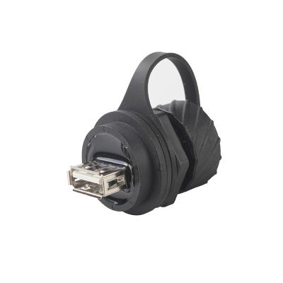 China Female To Female USB BF TO USB 2.0 AF Waterproof Coupler for sale