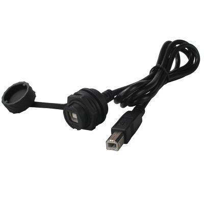 China USB B Male To Female Waterproof RJ45 Cable For Printer Signal Transmission for sale