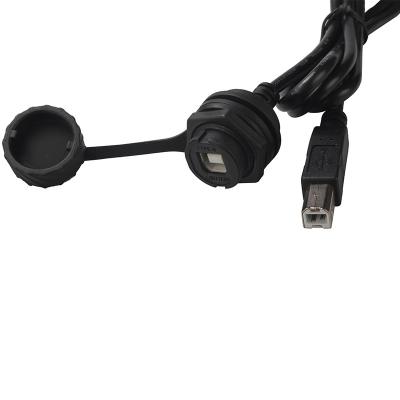 China USB B Male To Female Waterproof RJ45 Cable For Printer Signal Transmission for sale