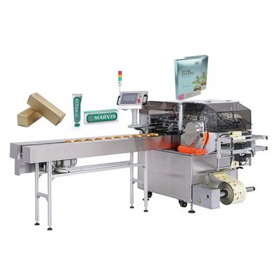 China Automatic Food Top Horizontal Over The Packing Machine Medical Food Box Packing Machine for sale