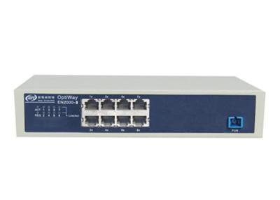 China FTTx EPON ONU client power supply version,1*EPON(1490nm 1310nm 20Km,SC),8*10/100Base-T EN2000-08-P for sale