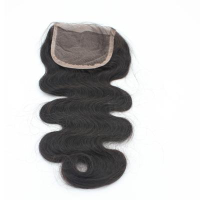 China Elegant-wig Cheap Indian Virgin Hair Tangle Free Body Wave Lace Closure Hot Selling for sale